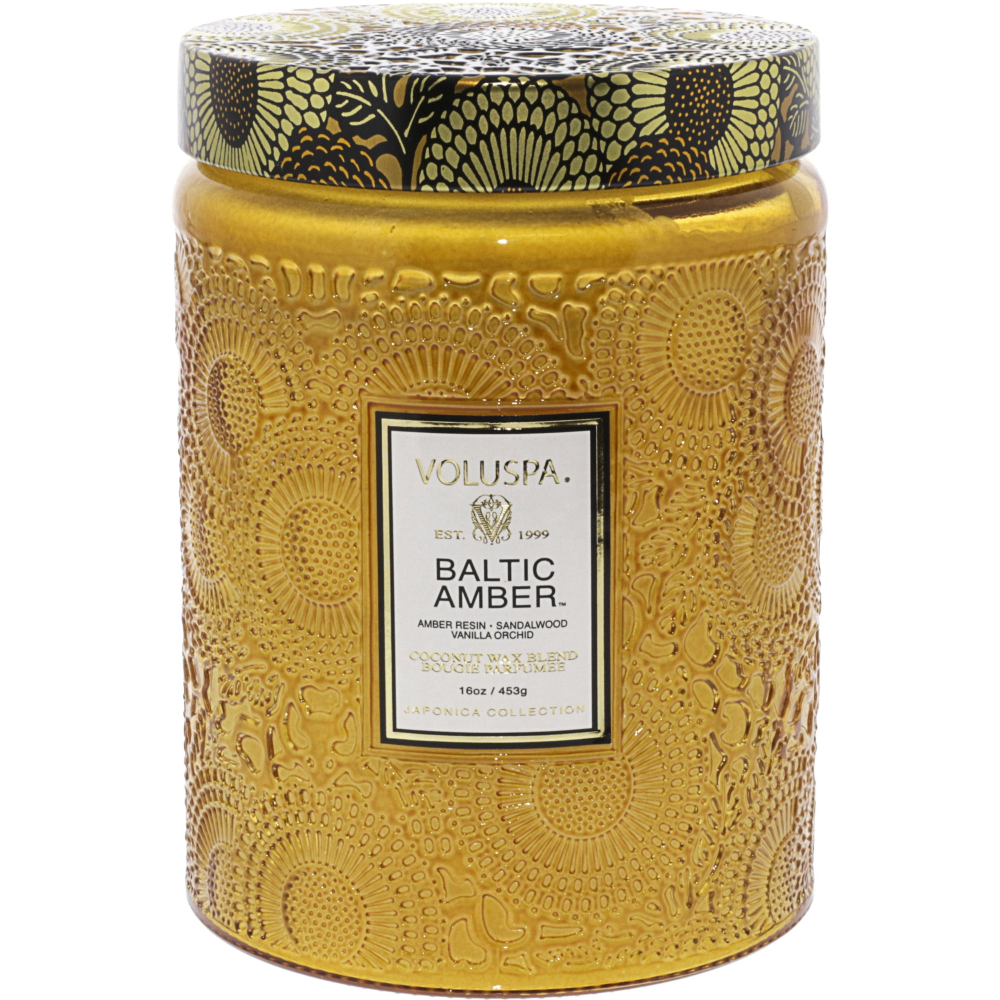 Click here for Voluspa Large Glass Jar Candle - Baltic Amber Vol-... prices