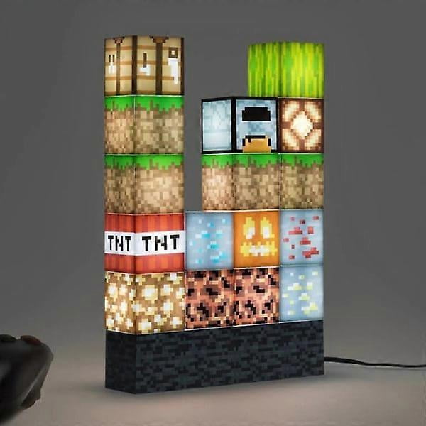 Minecraft Night Lights Building Blocks Sewing Lamp USB Power | Bodega ...