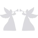 VINGLI Outdoor Christmas Decorations Angels, 3ft Set of 2 Weather ...