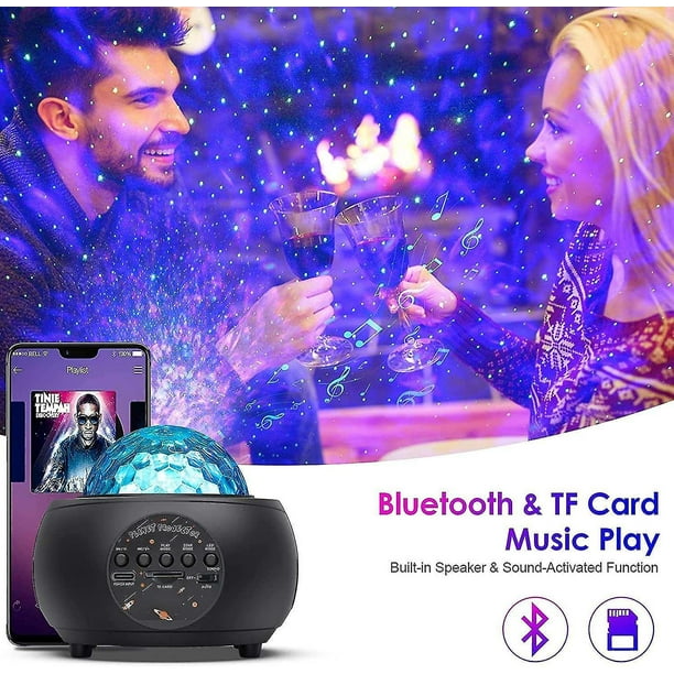 LED starry sky projector rotating water wave star projector night light starry sky projection ...