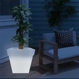 Zhourta Solar Planters Pots Putdoor Solar Flower Pots Can Put Green ...