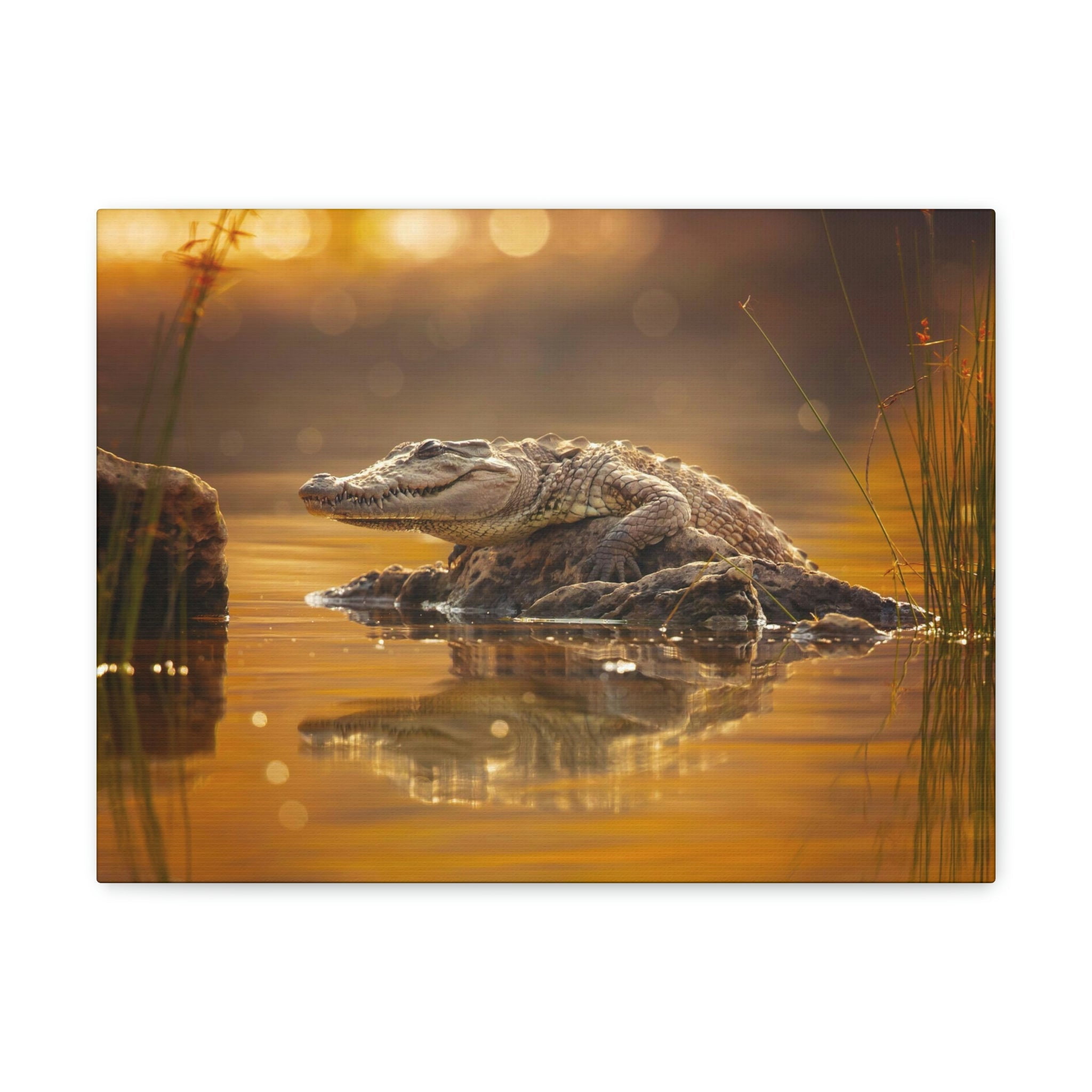 Majestic Crocodile Art Majestic Crocodile Print Animal Wall Art ...