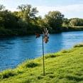 2 Pack Bright Color Garden Windmill Decoration, Wind Driven Rotating ...