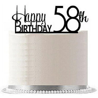 Unik Occasions Sparkling Collection Monogram Cake Topper, Gold ...