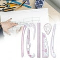 Metric Rulers Set Sew French Curve Ruler Set DIY Clothing Bendable ...