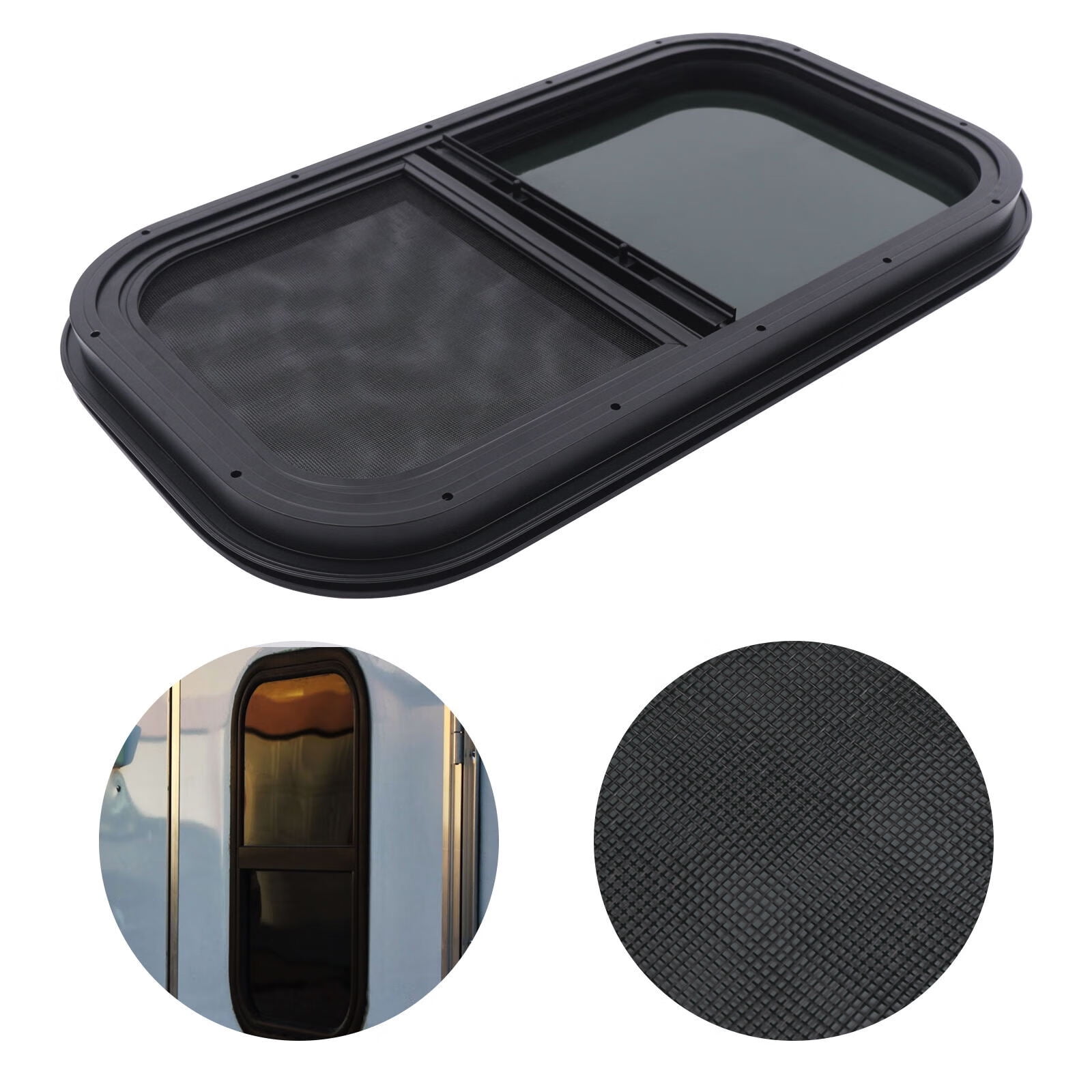 YIYIBYUS 12''x22'' Vertical Slider RV Window for RV, Camper, Cargo ...