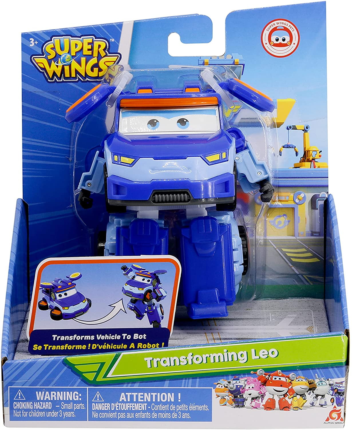 Buy Super Wings - 5 Transforming Leo Airplane Toys Action Figure ...