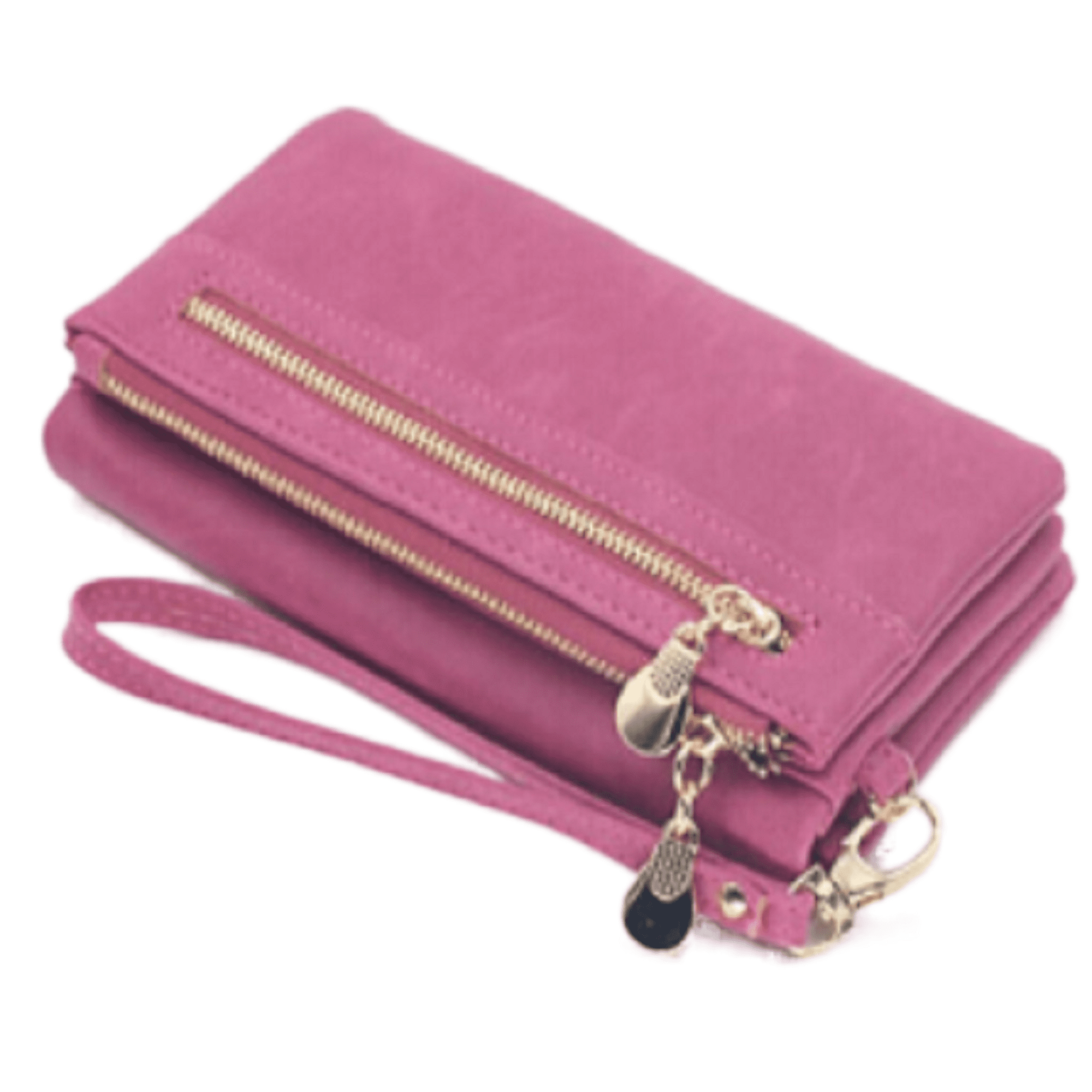 Womens Vintage Large Capacity Long Leather Wallet Clutch Zipper Purses ...