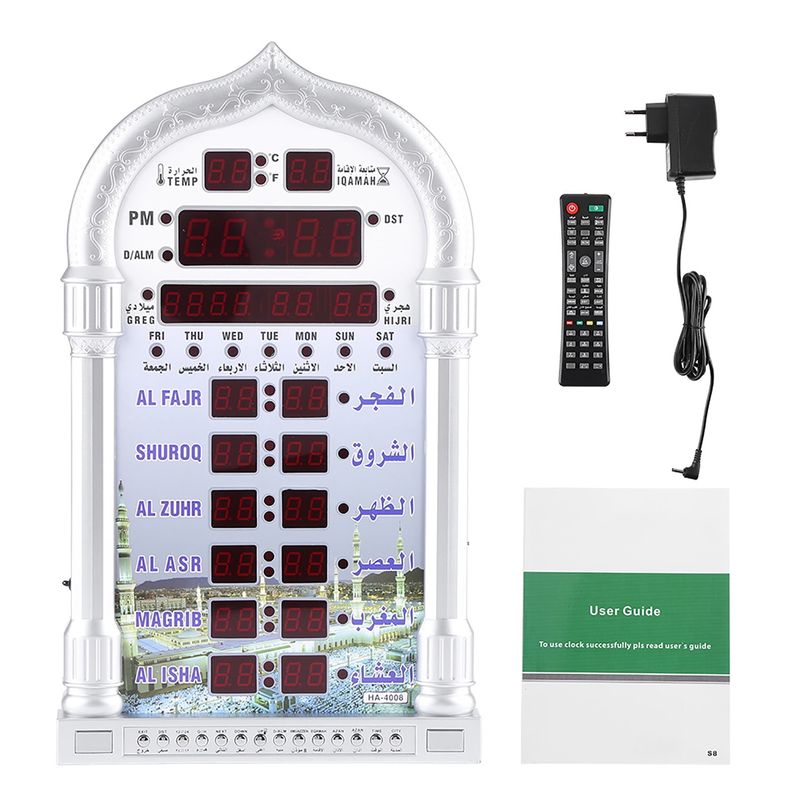 Click here for Unbranded Eu Plug Islamic Automatic Wall Clock Ala... prices