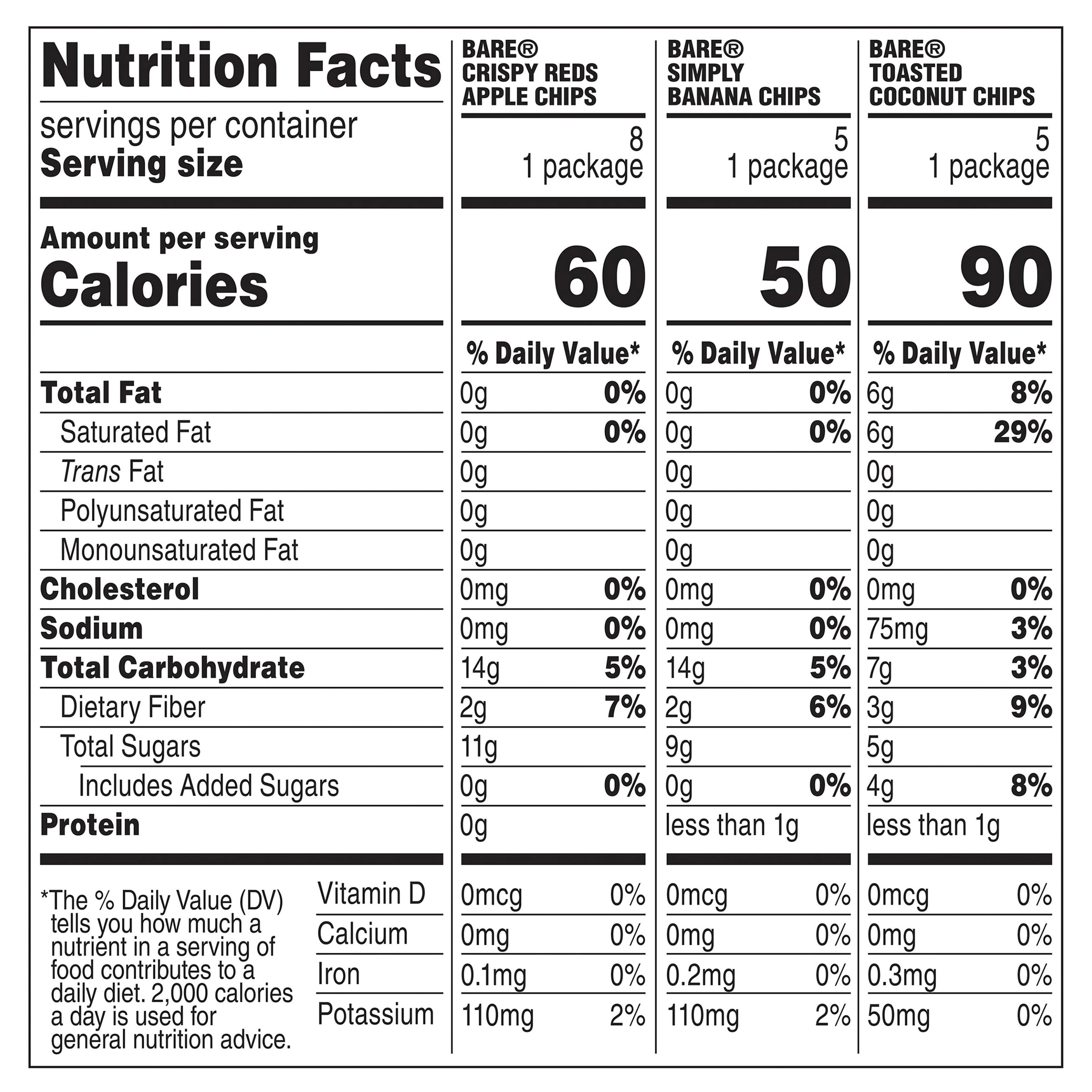 Bare Baked Crunchy Fruit Snacks Variety Pack, 18 pk./0.53 oz. - Walmart.com