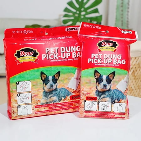 Tongliya PE new double-layer poop bag pet feces collection poop ...