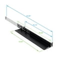NavePoint Adjustable Rack Mount Server Shelf Shelves Rail Rails 1U ...
