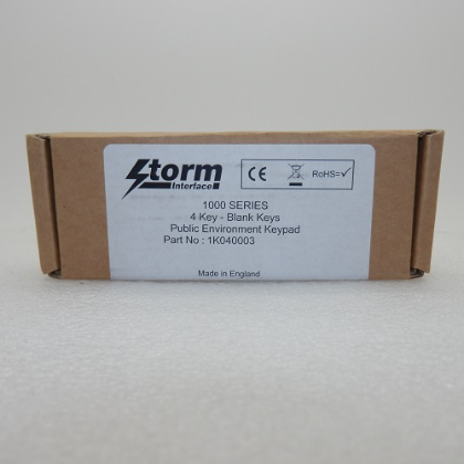 Storm Interface 1000 Series IP65 4-Key Keypad Chromed Die-Cast Zinc ...