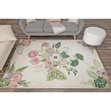 Rugs America Hanna VA40A Rose Garden Cream Floral Transitional Beige ...