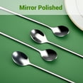 Sangdo 8pcs Stainless Steel Long Handle Spoons, 9in, for Iced Tea ...