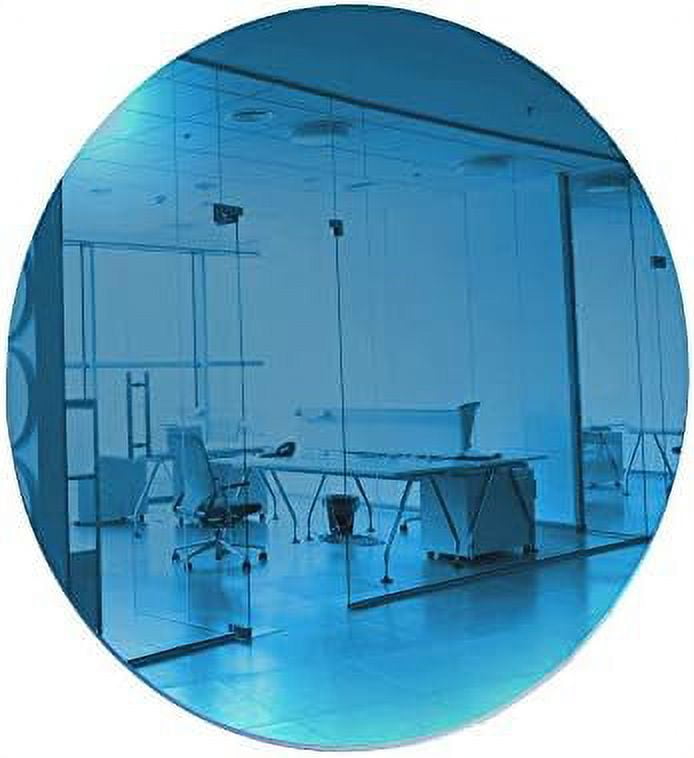 6” Medium Blue Round Blank Mirror Discs Smooth Edge DIY Plexiglass ...