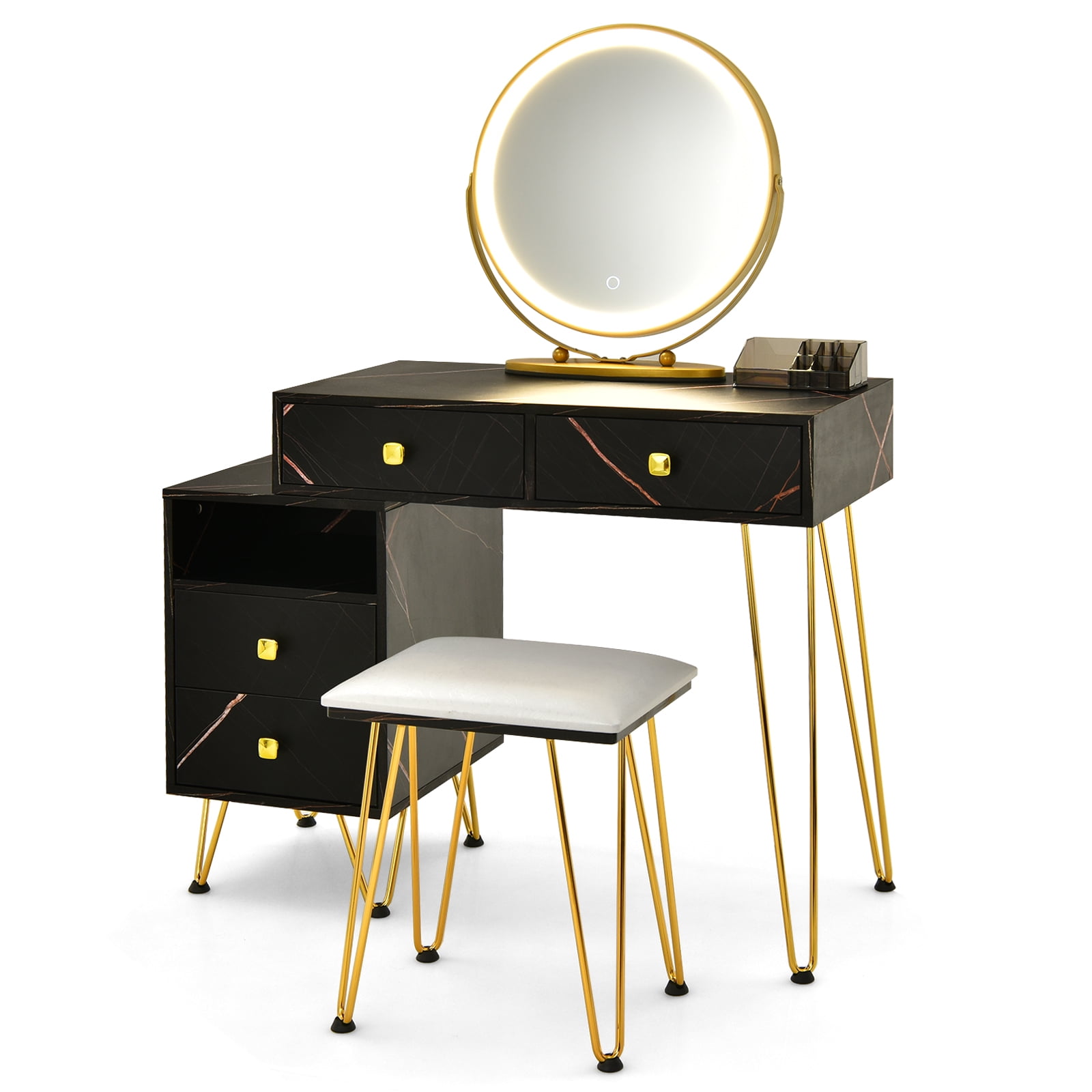 Click here for Patiojoy Bedroom Makeup Vanity Dressing Table Stoo... prices