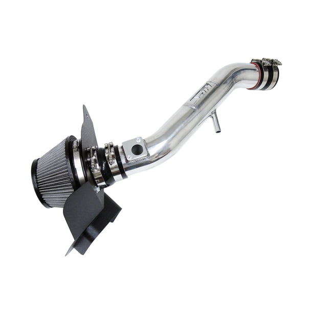 HPS Performance Polish Shortram Air Intake Kit with Heat Shield Cool ...