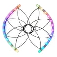 Luckky Vibrant LED Flow Fans,Multicolor Light Up Flow Rave Tool ...