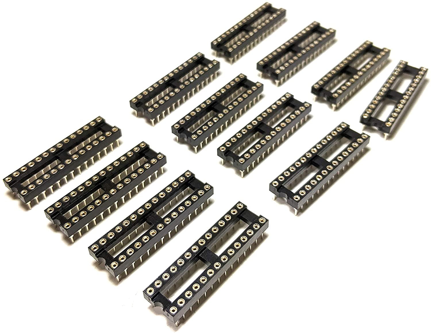Machined DIP 2.54mm Pitch IC Socket (28 Pin Narrow, 12 Pieces ...