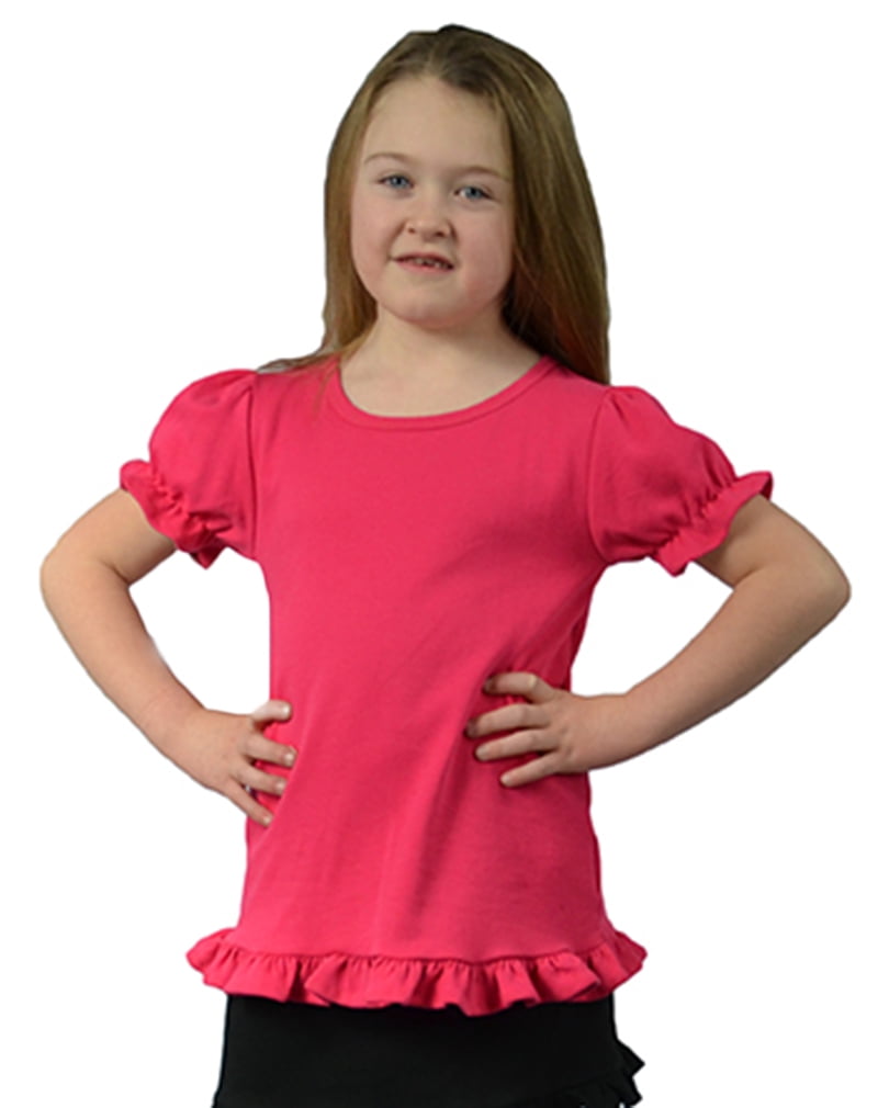 MONAG Toddler Short Sleeve Ruffle Tee - Walmart.com