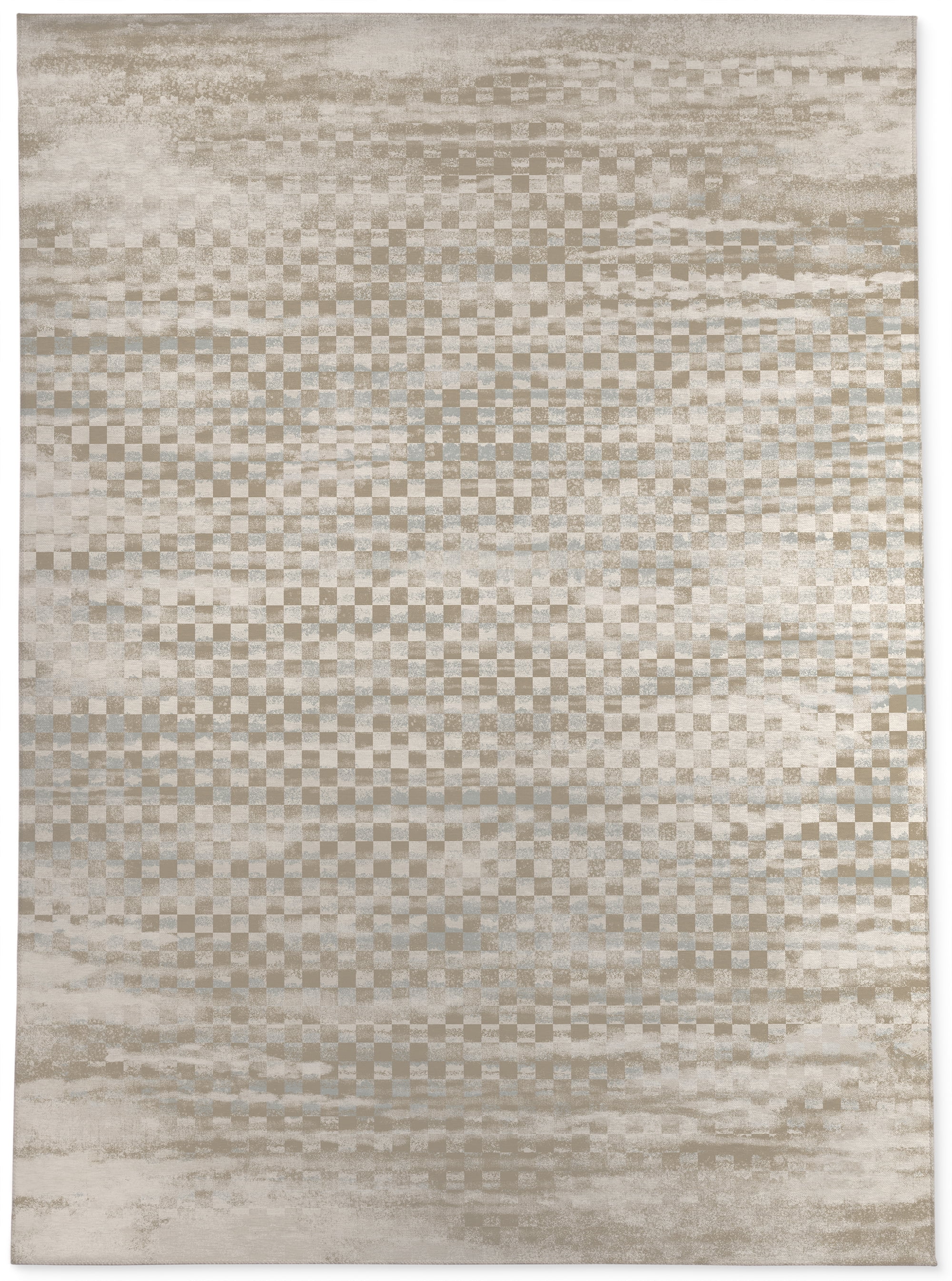 DISTRESSED CHECK NATURAL Area Rug By Kavka Designs - Walmart.com