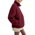 Aellinatey Women's Fleece Jacket Zip Up 2 in 1 Baby Wearing Winter Coat ...