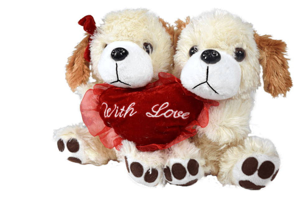 Double Love Puppy Dogs Plush Stuffed Animals With Love TOY-F963 ...