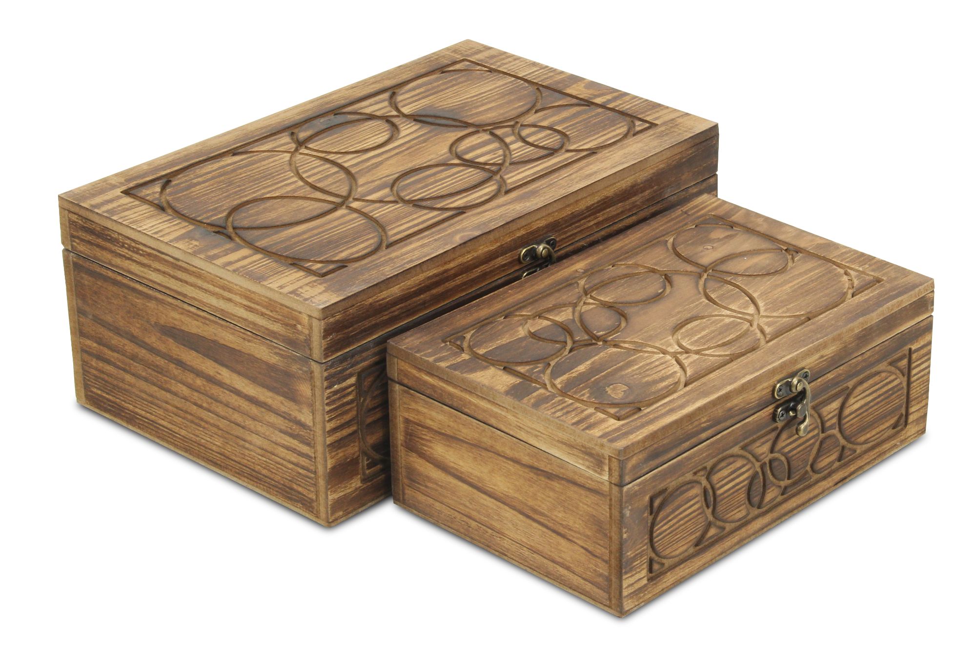 Baskets & Bowls Antique Handmade Hand Carved Rustic Wooden Box Home ...