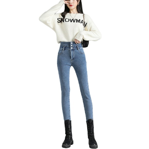 Womens Fleece Lined Jeans