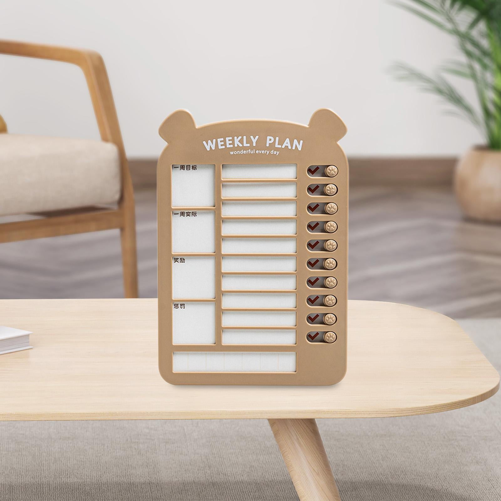 Tablero de Lista Reutilizable, Tablero de , Tablero de Planificación de Tareas Diarias, Nota de ...