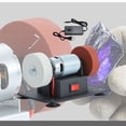 Miniature Desktop Grinder Featuring Two Wheels And Stable Suction Base ...