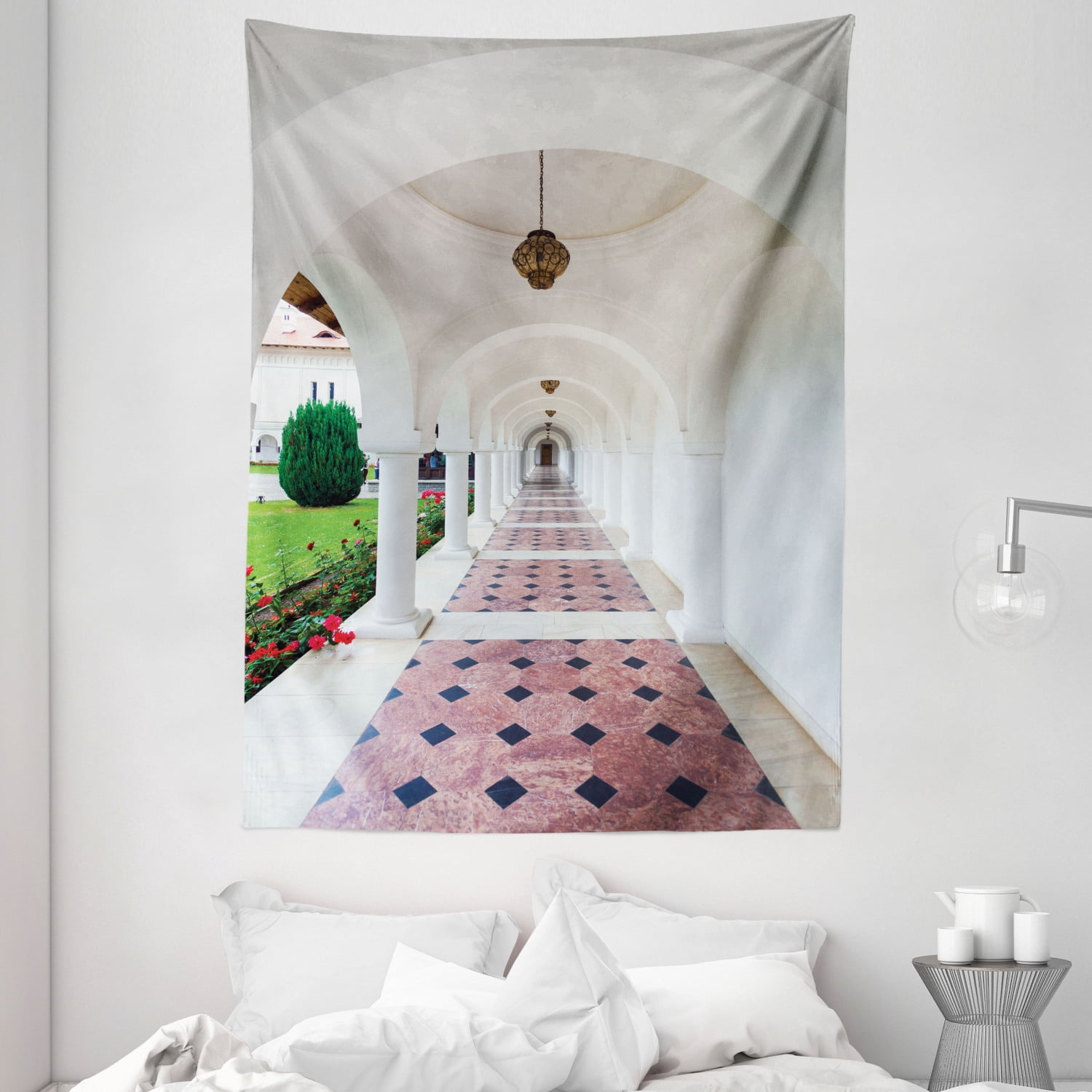 Travel Tapestry, Dome Arched Colonnade Hallway at Sambata De Sus ...