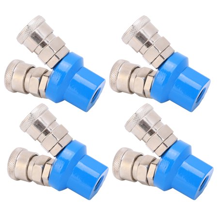 Herwey 2 Way Air Compressor Splitter Heavy Duty Quick Manifold Coupler ...