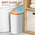 TINANA SMART Lid Touchless Trash Can, 3.2 Gal for Bathroom, Kitchen ...