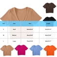 Diufon Womens Ribbed Crop Tops Short Sleeve Deep V Neck Solid Color ...