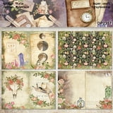 SunWMart A5 Size Scrapbook Paper, 16 Sheets Single Sided Decorative ...
