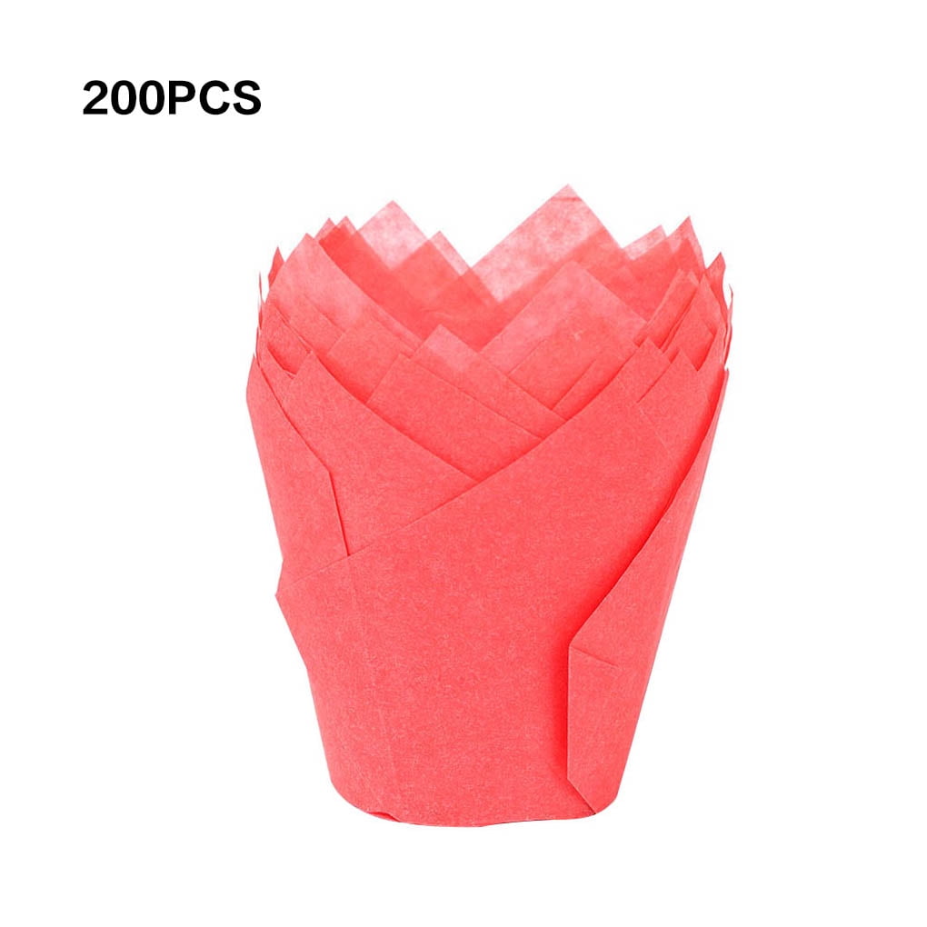 Forma de flor Cupcake Wrapper Cup Muffin Paper Liner Chocolate ...