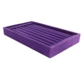 BOKYAN Purple Velvet Ring Organizer 7 Slots Stackable Jewelry Storage ...