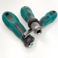 3 Pieces 1/4 Hex Screwdriver Bit Holder Handle Set with Quick Change ...