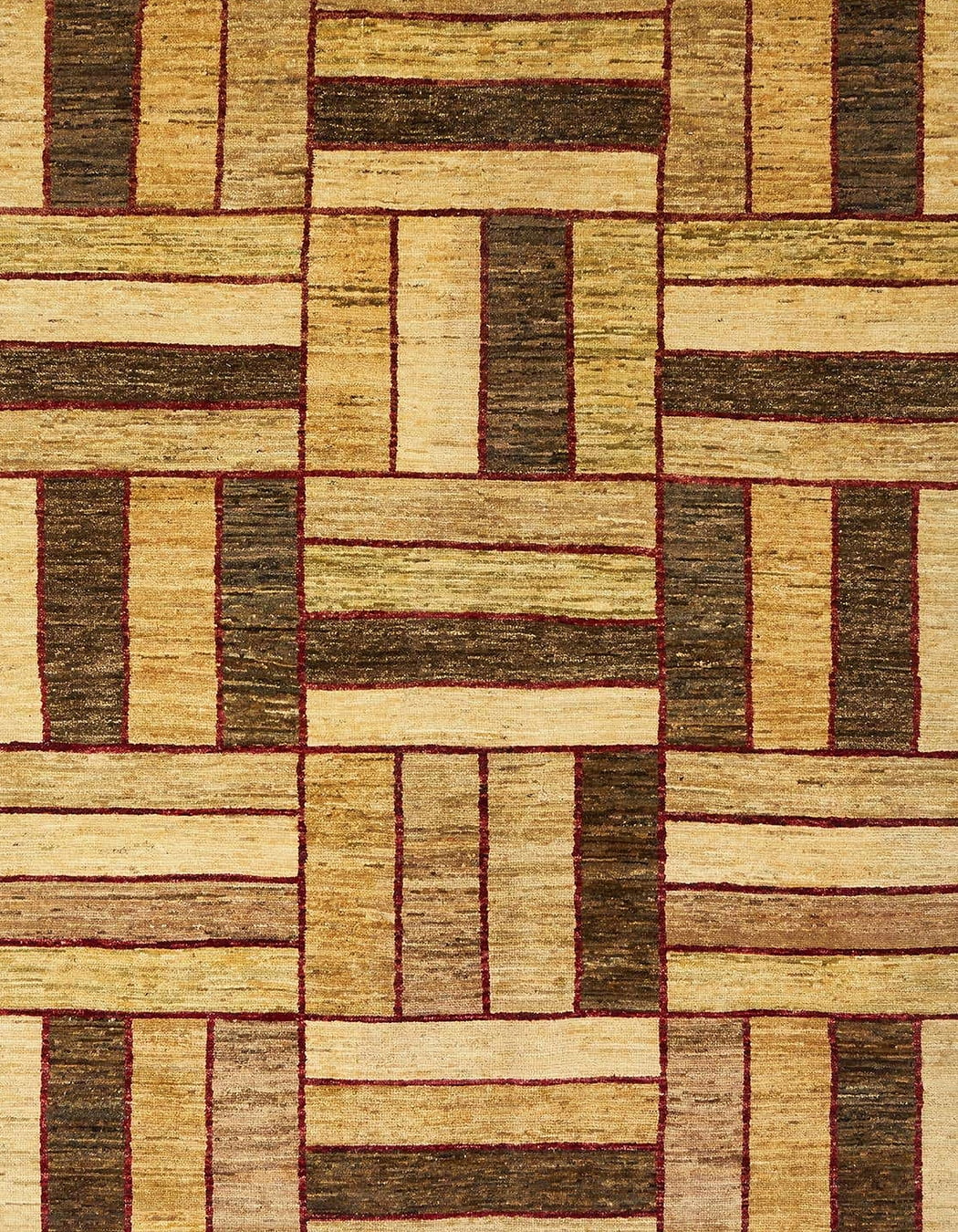 Ahgly Company Indoor Rectangle Abstract Orange Abstract Area Rugs, 8' x ...