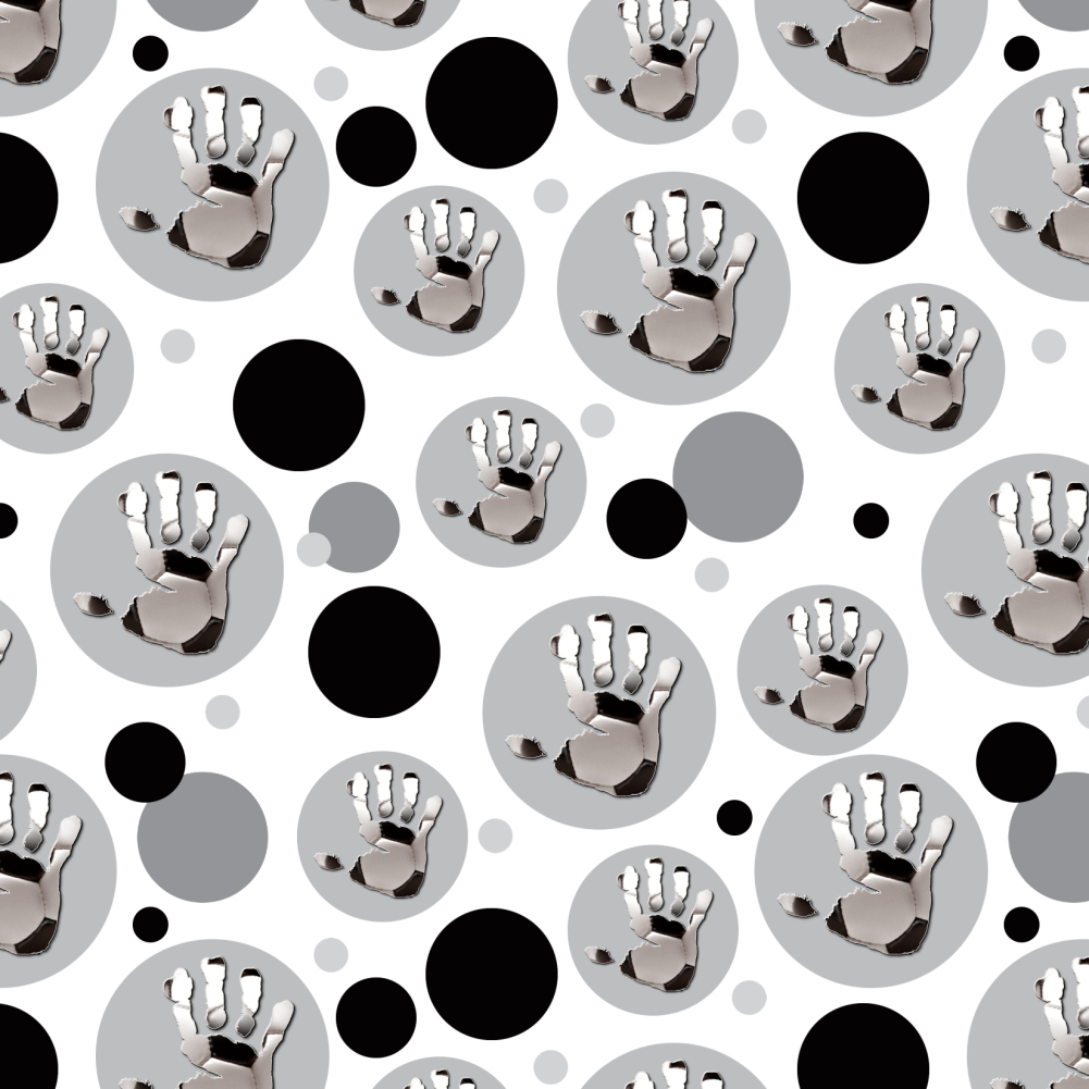 Hand Print Soccer Ball Get a Grip Premium Gift Wrap Wrapping Paper Roll ...