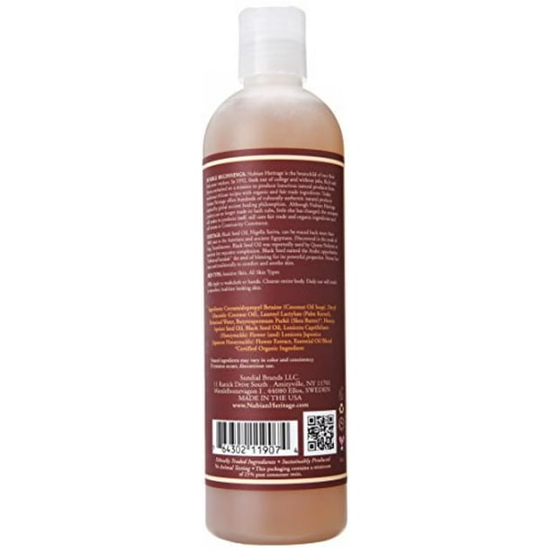Nubian Heritage Body Wash Honey And Black Seed 13 Fluid Ounce