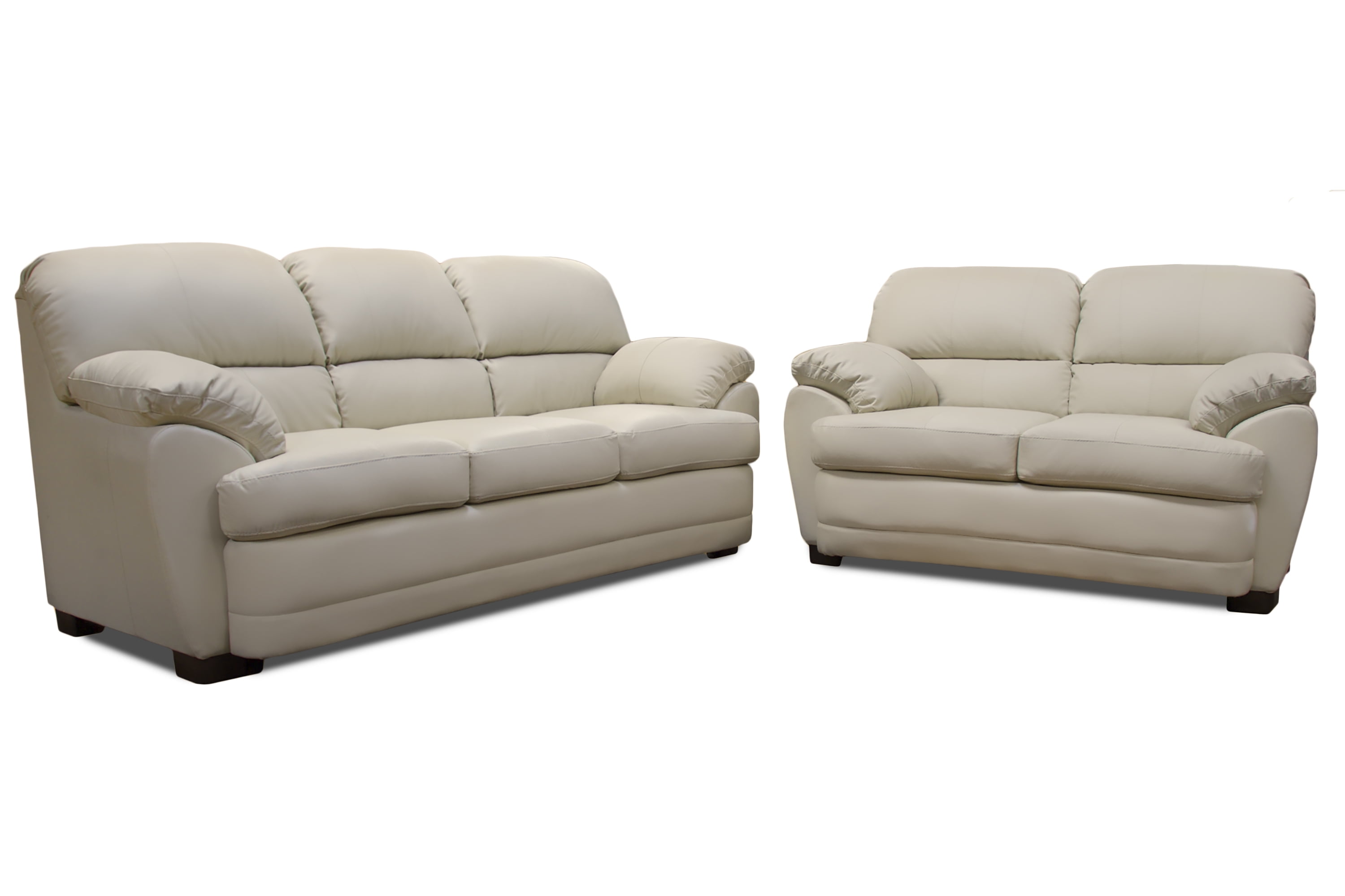 Sala de Piel Genuina 3-2, Sofá y Love Seat, 5 plazas, Modelo Florencia ...