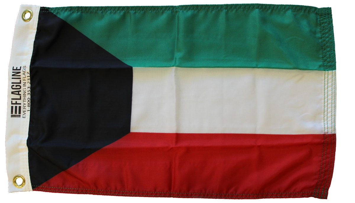 Kuwait - 12"X18" Nylon Flag - Walmart.com