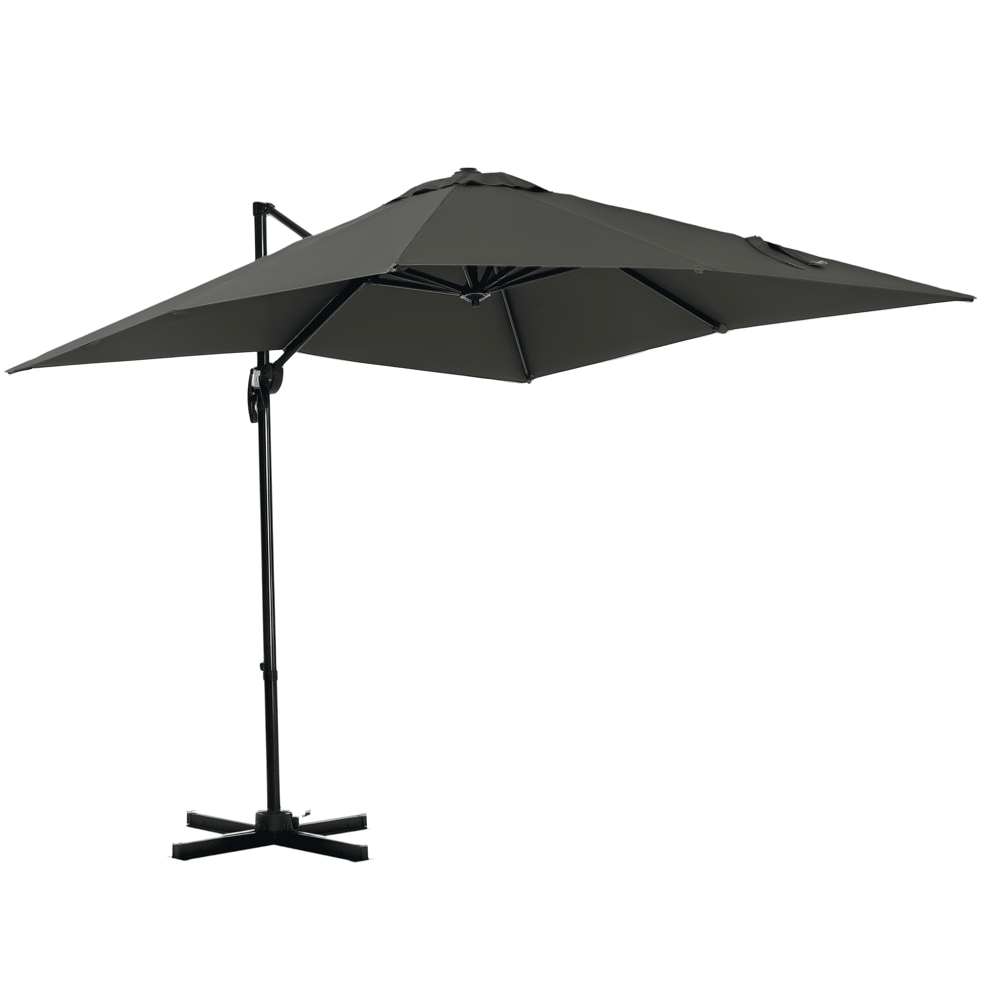Click here for Outsunny 8x8 Square Patio Hanging Offset Umbrella... prices