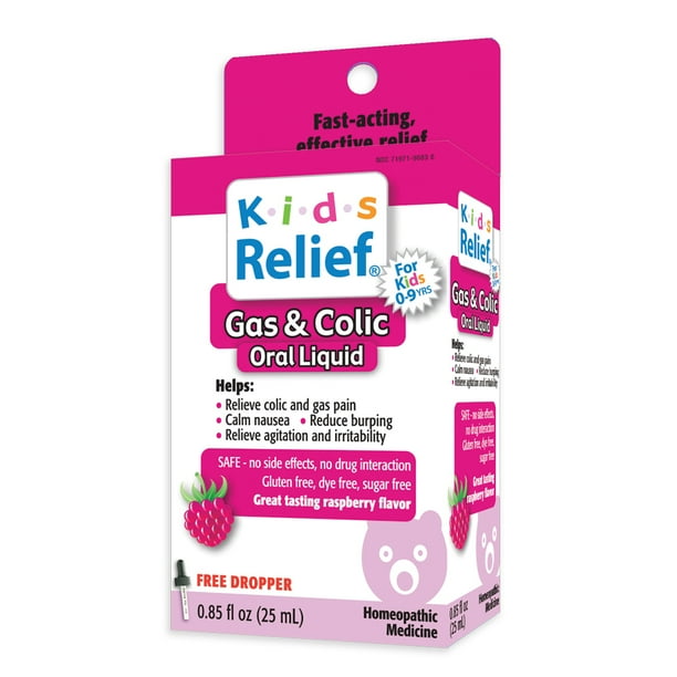 Kids Relief Gas & Colic Oral Liquid for Kids 0-9 Years - Walmart.com ...