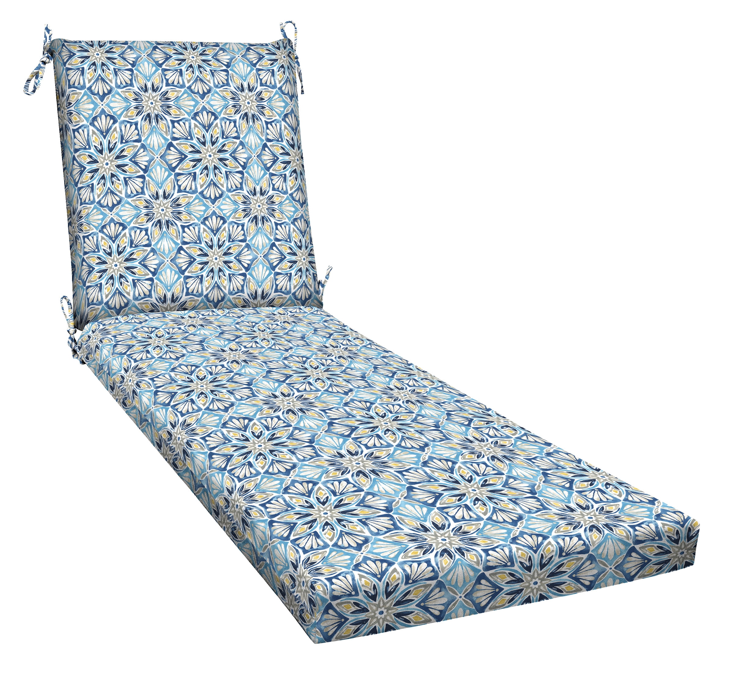 Beryl Pacific Blue Chaise Lounge Cushion - Walmart.com
