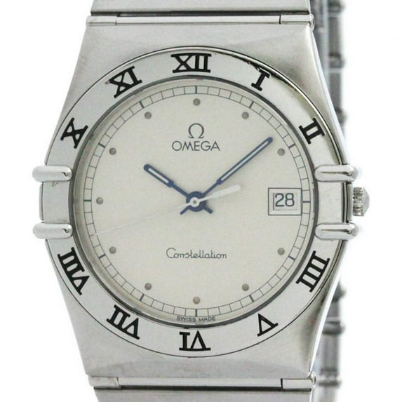 Pre-Owned Polished OMEGA Constellation Stainless Steel Quartz Mens ...
