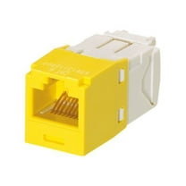 Panduit CJ5E88TIW Category-5E 8-Wire T-Style Jack Module, Off White ...